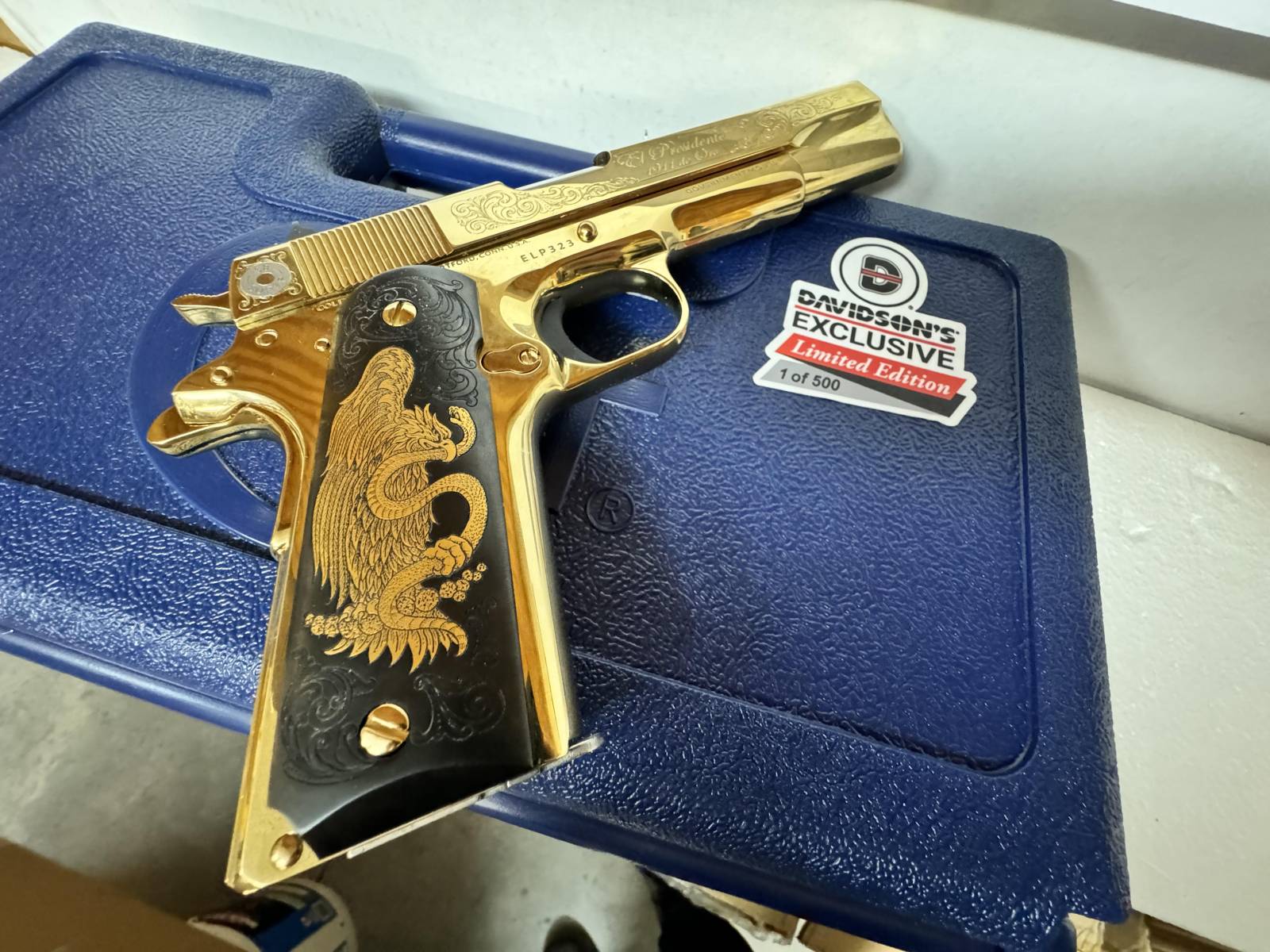 Colt 1911 El Presidente de Oro .38 Super - 5" Barrel - 9 Rounds - High ...